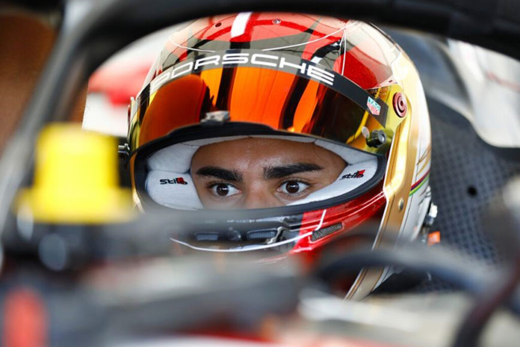 Pascal Wehrlein underway at his first test drive for TAG Heuer Porsche ...